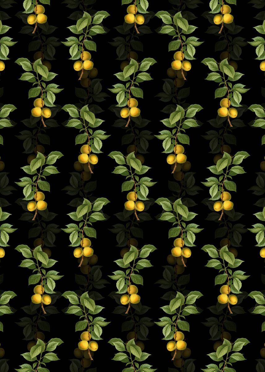 'Briancon Apricot Pattern' Poster, picture, metal print, paint by Holy ...