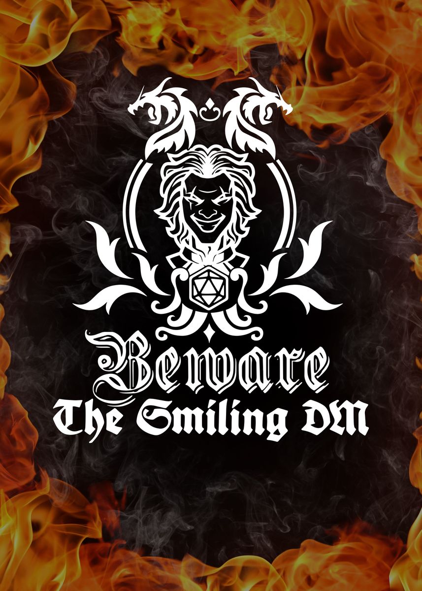 'Beware the smiling dm' Poster, picture, metal print, paint by Stefan ...