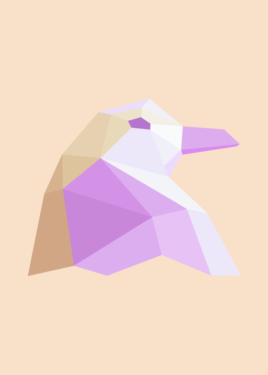 'Low Poly Penguin 170' Poster by Space Trend | Displate