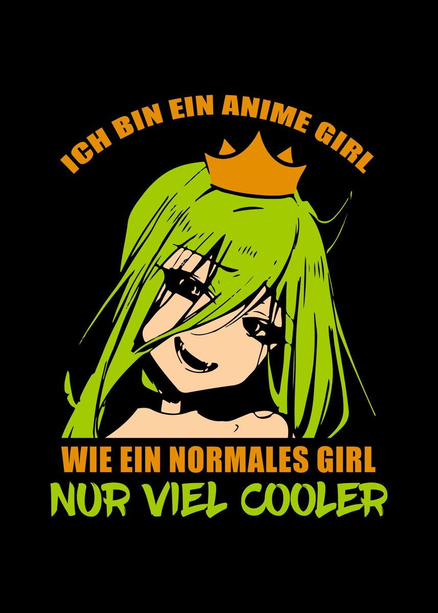 'German Anime' Poster, picture, metal print, paint by Sebastian Wünsche ...