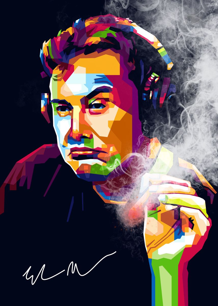 'Elon Musk' Poster, picture, metal print, paint by MK STUDIO | Displate