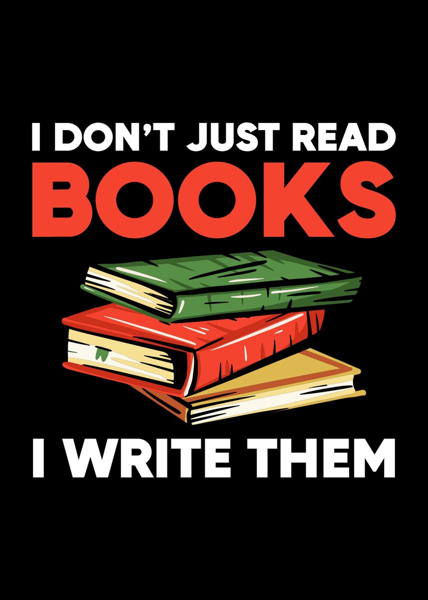 'Funny Writer' Poster, picture, metal print, paint by FunnyGifts | Displate