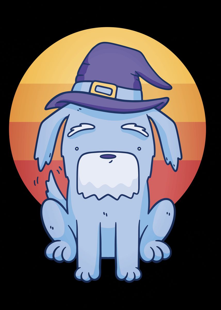 'Magician Dog Wizard' Poster by BestPrints | Displate