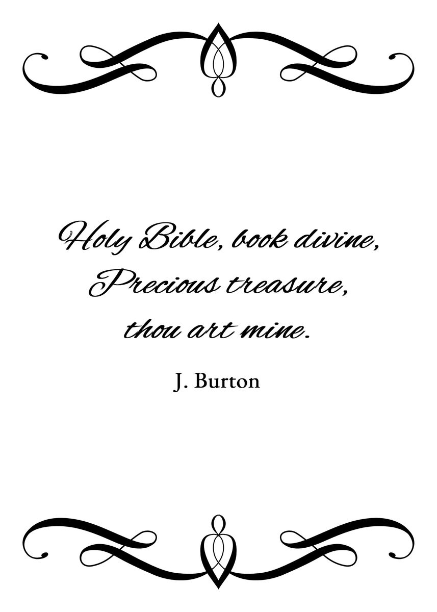 'Holy Bible Book Divine' Poster by ABConcepts | Displate