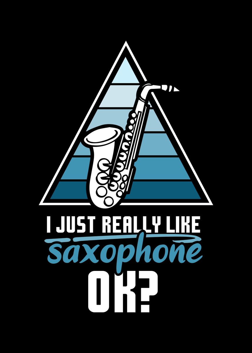 'Saxophone Saxophonist' Poster by Sebastian Wünsche | Displate