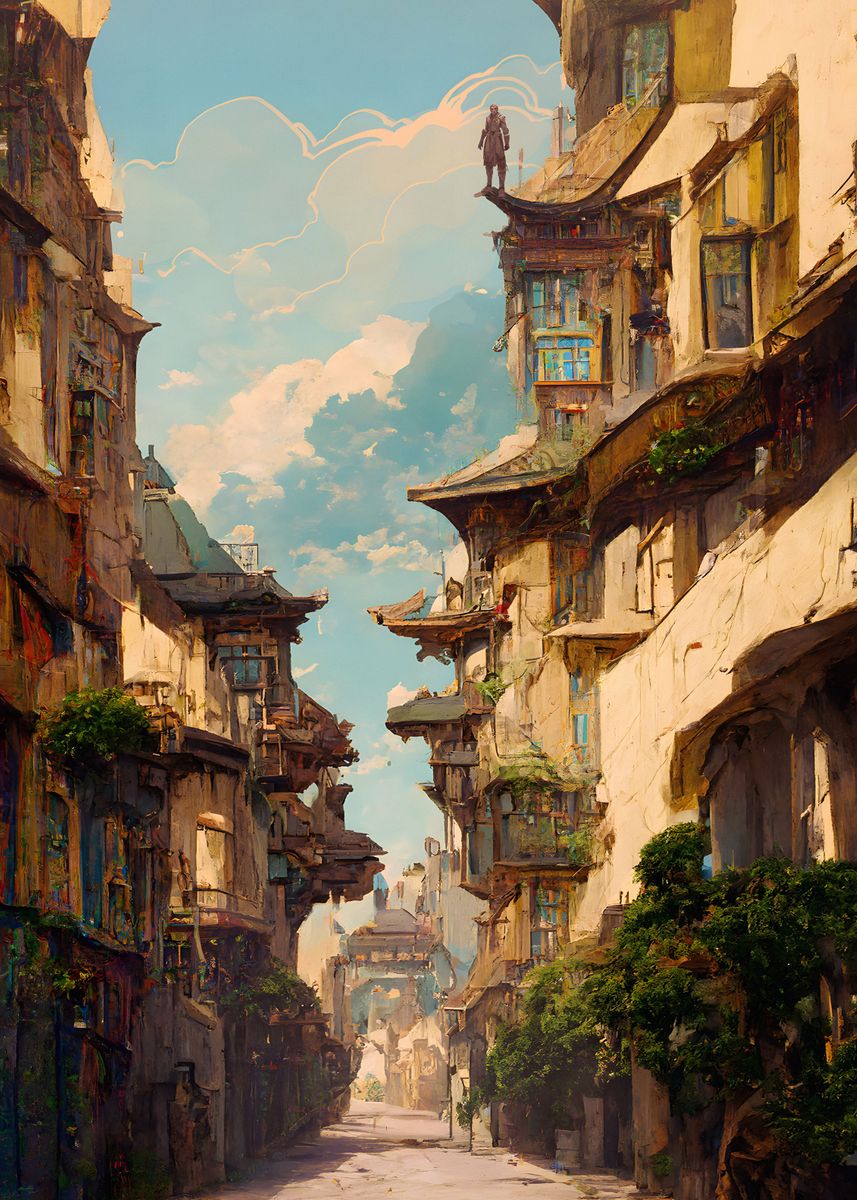 'Marilogne 03' Poster, picture, metal print, paint by Stijn Windig ...