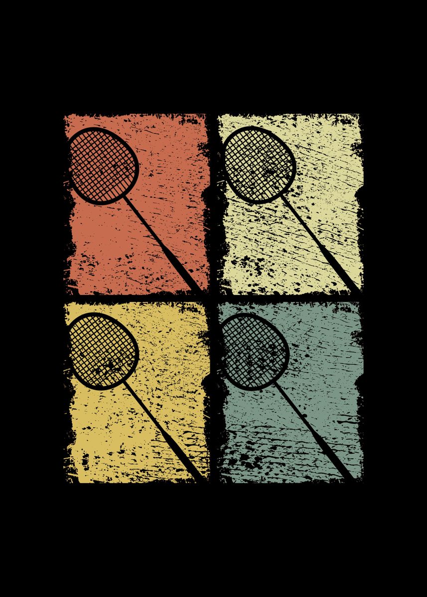 'Badminton Racket ' Poster, picture, metal print, paint by Shiva121 ...