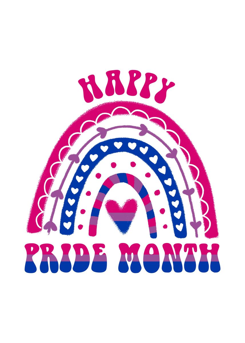 'Pride Month Bisexual' Poster by queerappear | Displate