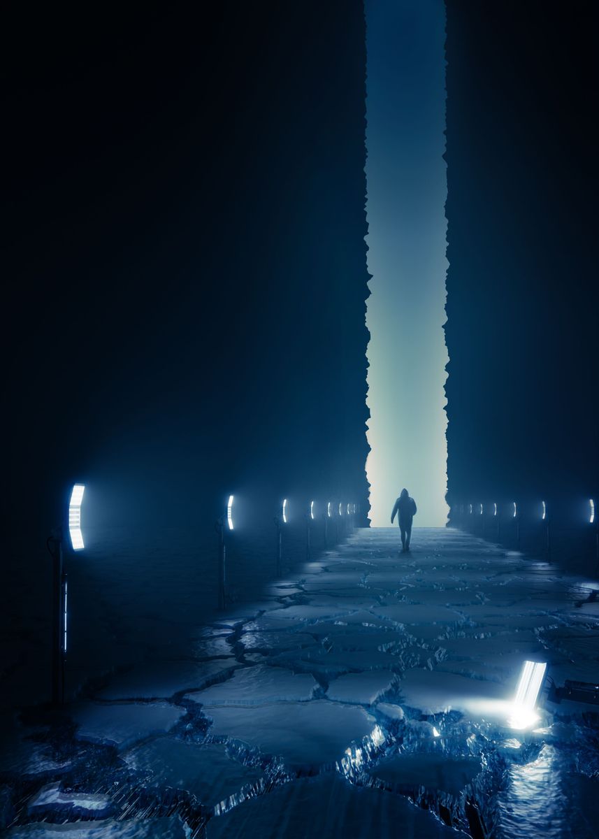 'The Path' Poster, picture, metal print, paint by Darrow Visuals | Displate