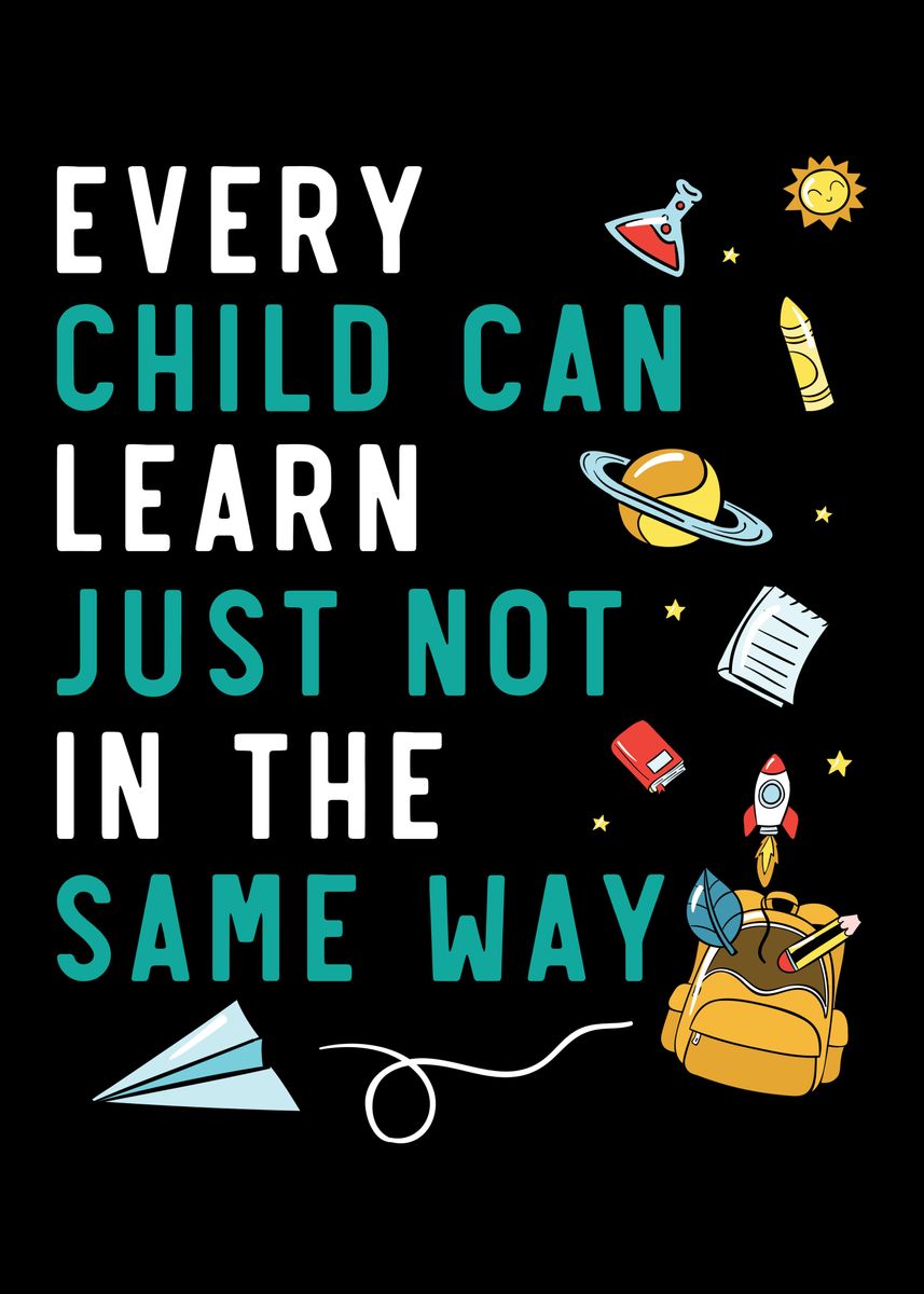 'Special Education' Poster, picture, metal print, paint by NAO | Displate