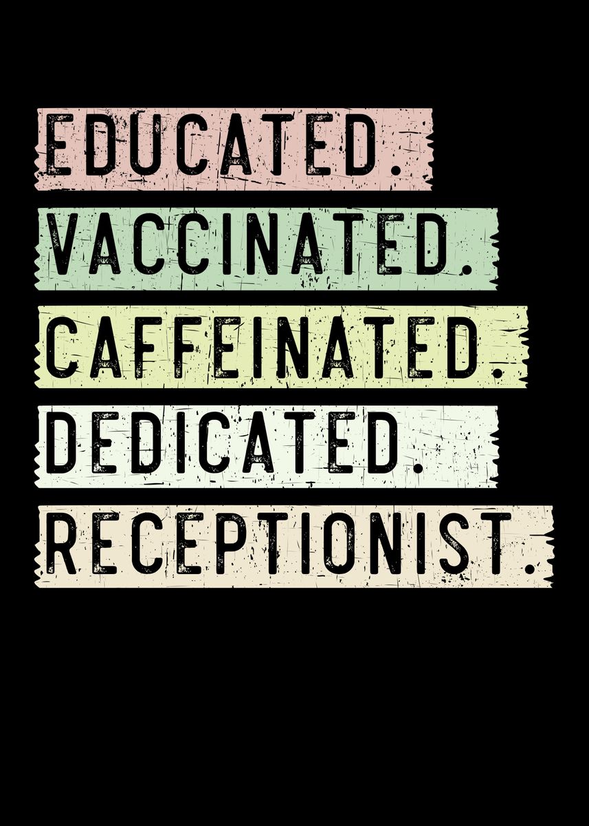 'Receptionist' Poster, picture, metal print, paint by NAO | Displate