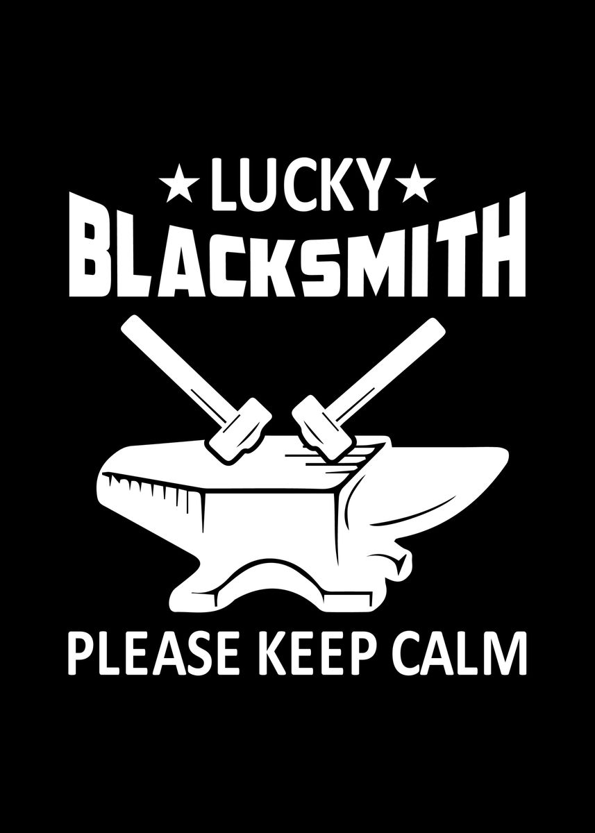'Blacksmith Blacksmithing' Poster, picture, metal print, paint by ...
