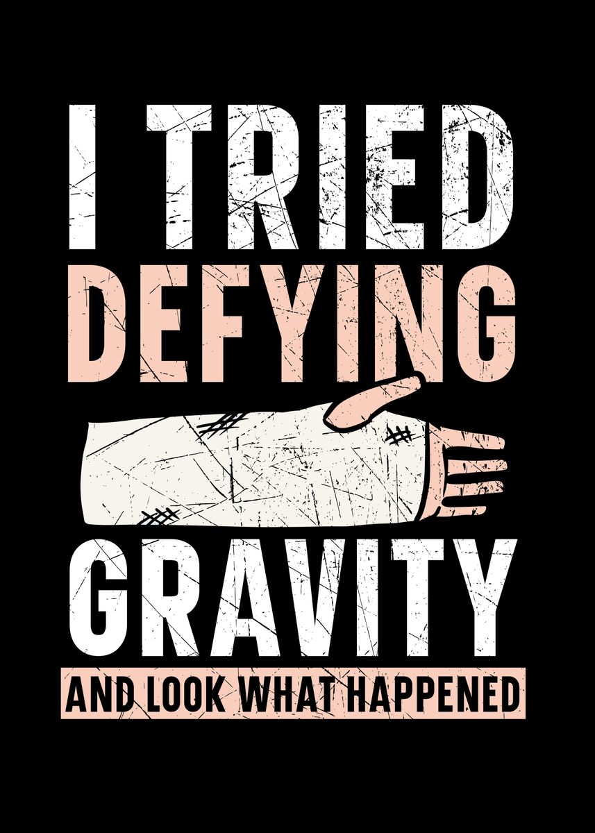 'I Tried Defying Gravity' Poster by NAO | Displate
