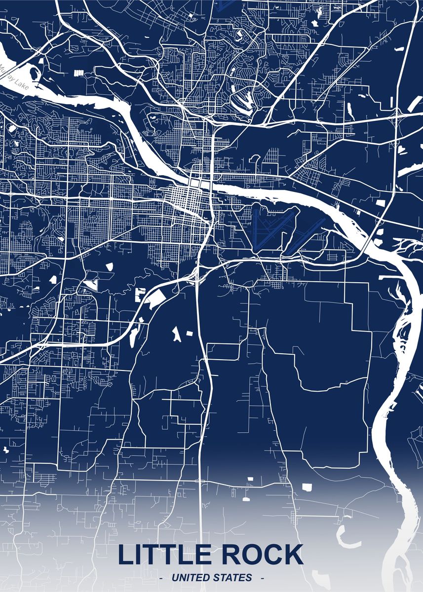 'Little Rock Arkansas' Poster by sinnois | Displate