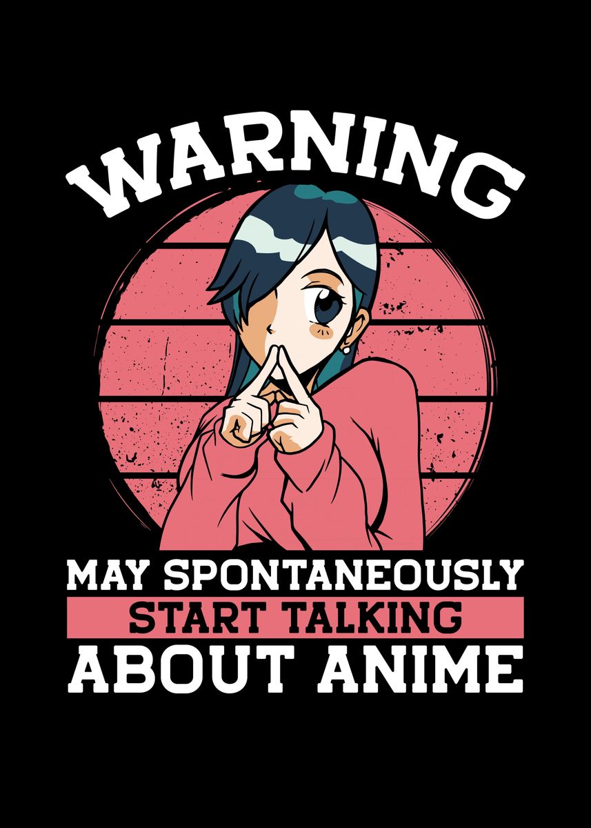 'Talking about Anime' Poster, picture, metal print, paint by BeMi ...