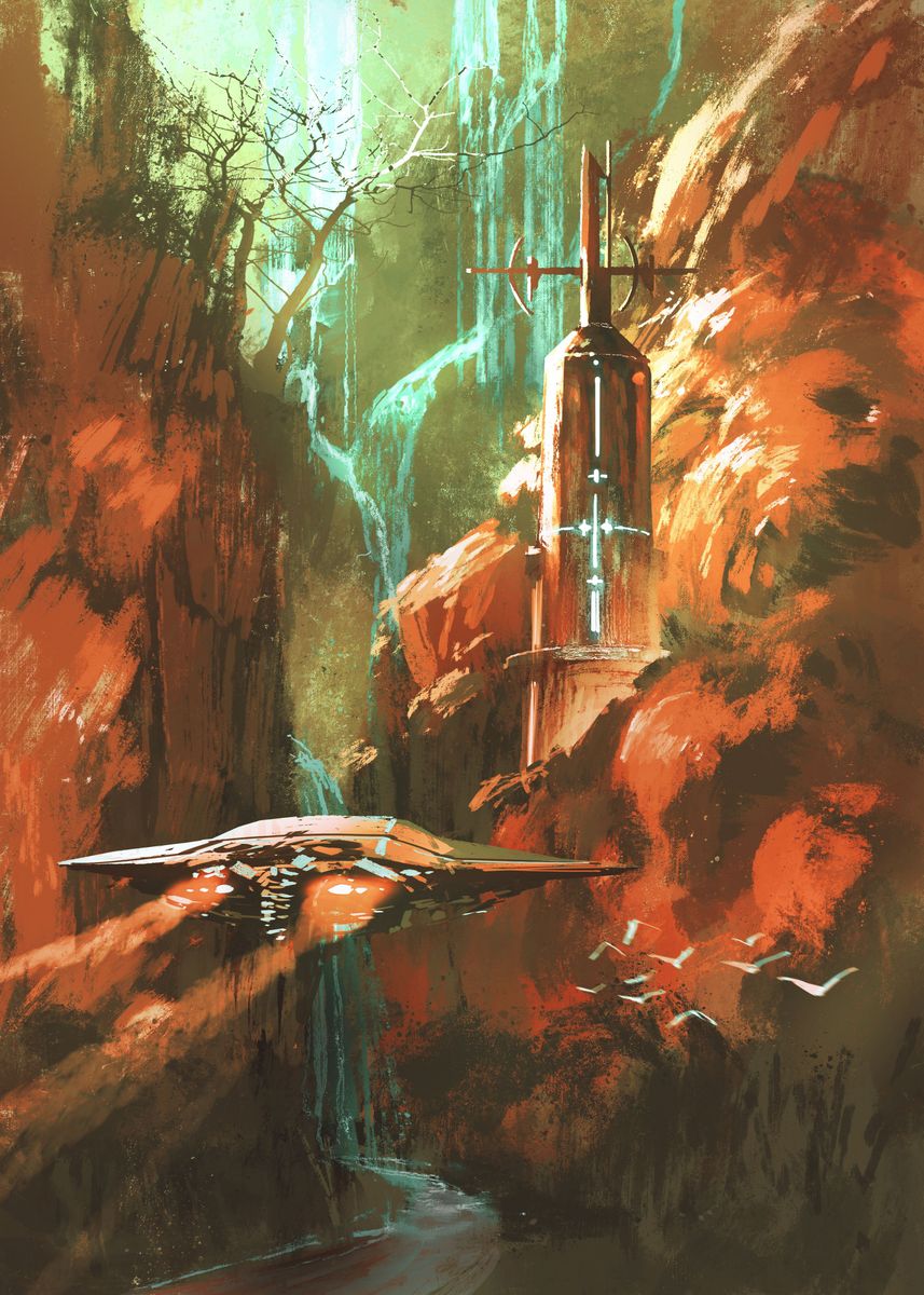 'the hidden city' Poster, picture, metal print, paint by Designersen ...