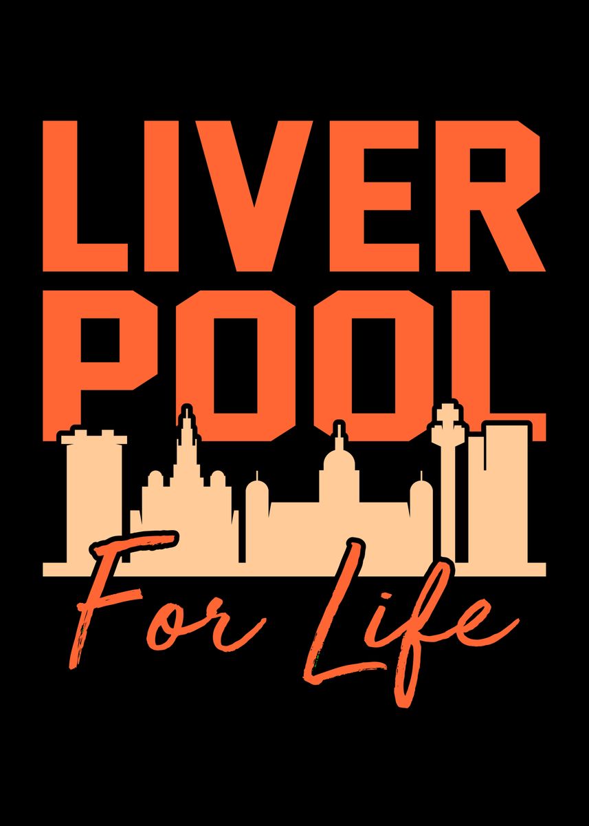 'Liverpool For Life Gift' Poster, picture, metal print, paint by Hexor ...