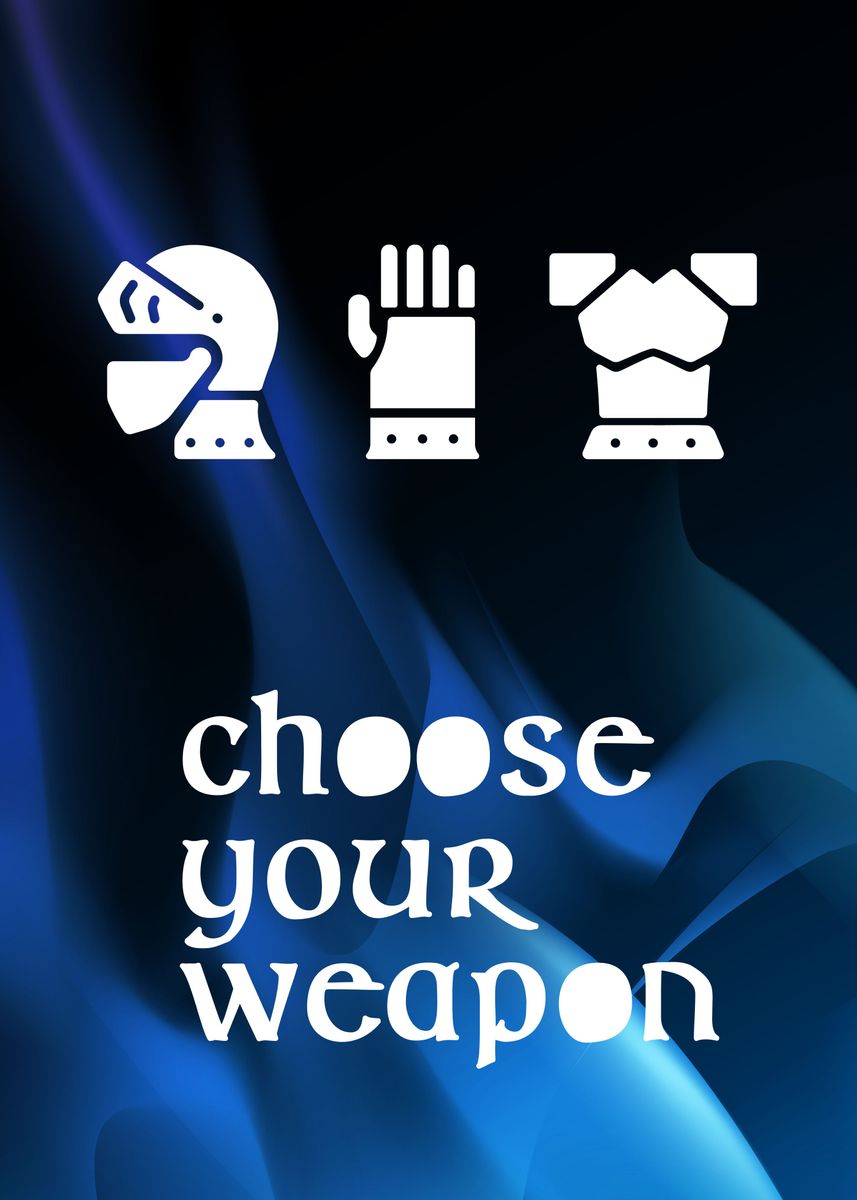 'Choose your armour' Poster, picture, metal print, paint by Stefan Merz ...