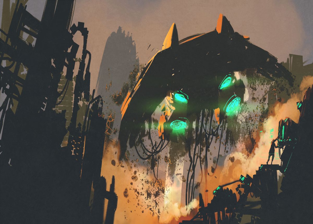 'alien invasion' Poster by Designersen | Displate