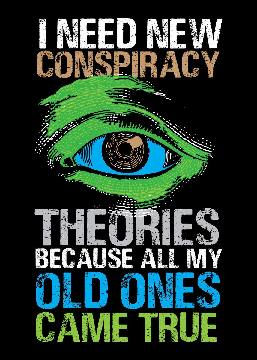'Conspiracy Theory Alien Ce' Poster, picture, metal print, paint by ...