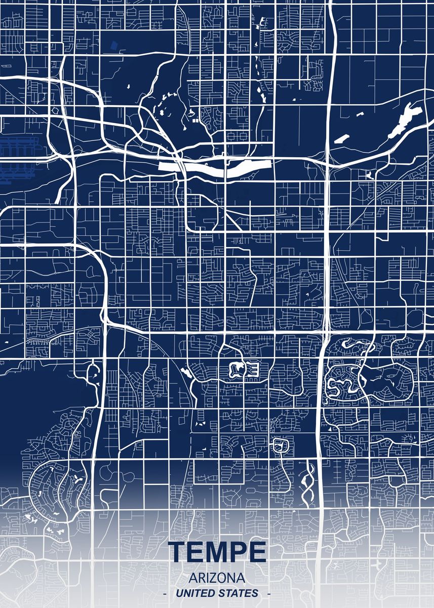 'Tempe Arizona' Poster, picture, metal print, paint by sinnois | Displate