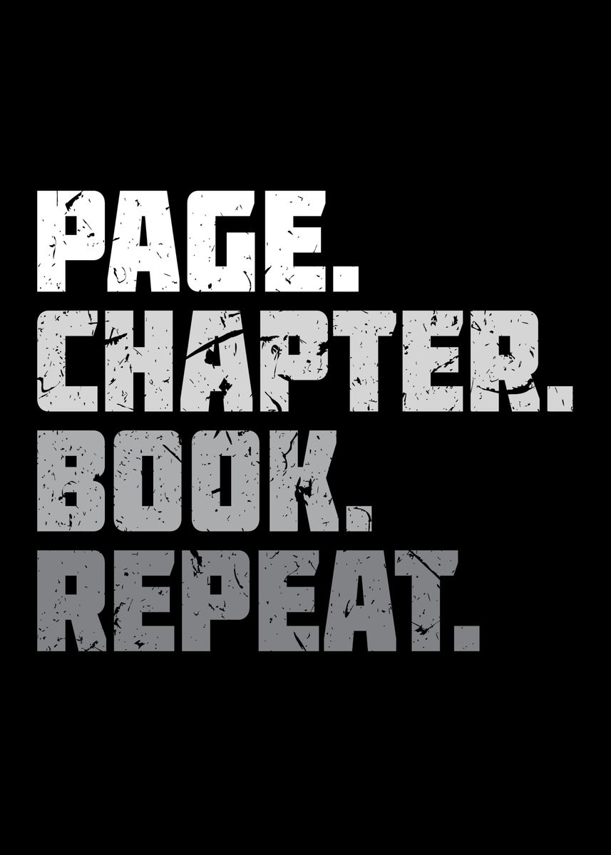 'Page Chapter Book Reading' Poster, picture, metal print, paint by ...