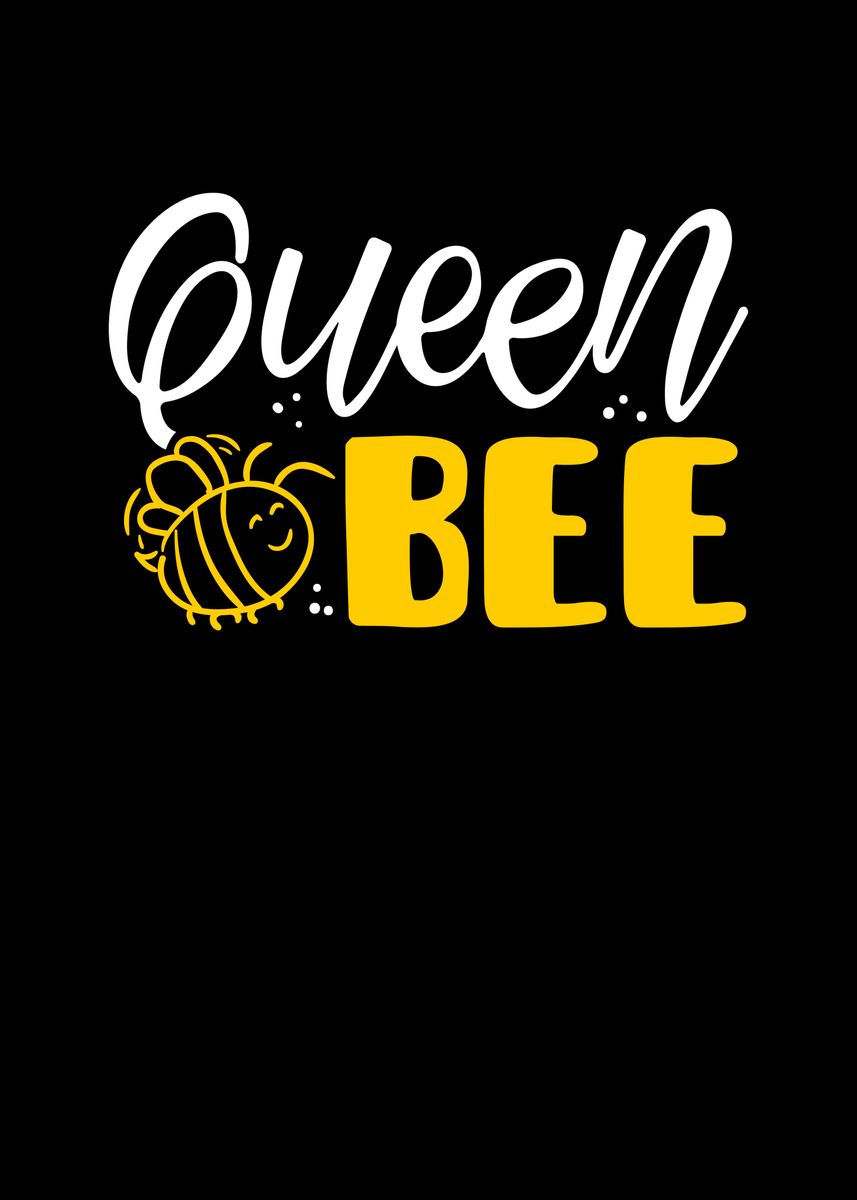 'Queen Bee' Poster, picture, metal print, paint by BeMi | Displate