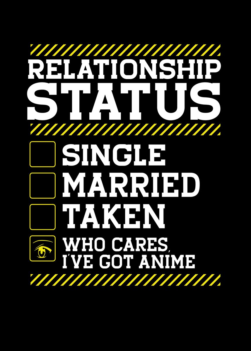 'Relationship status' Poster, picture, metal print, paint by BeMi ...
