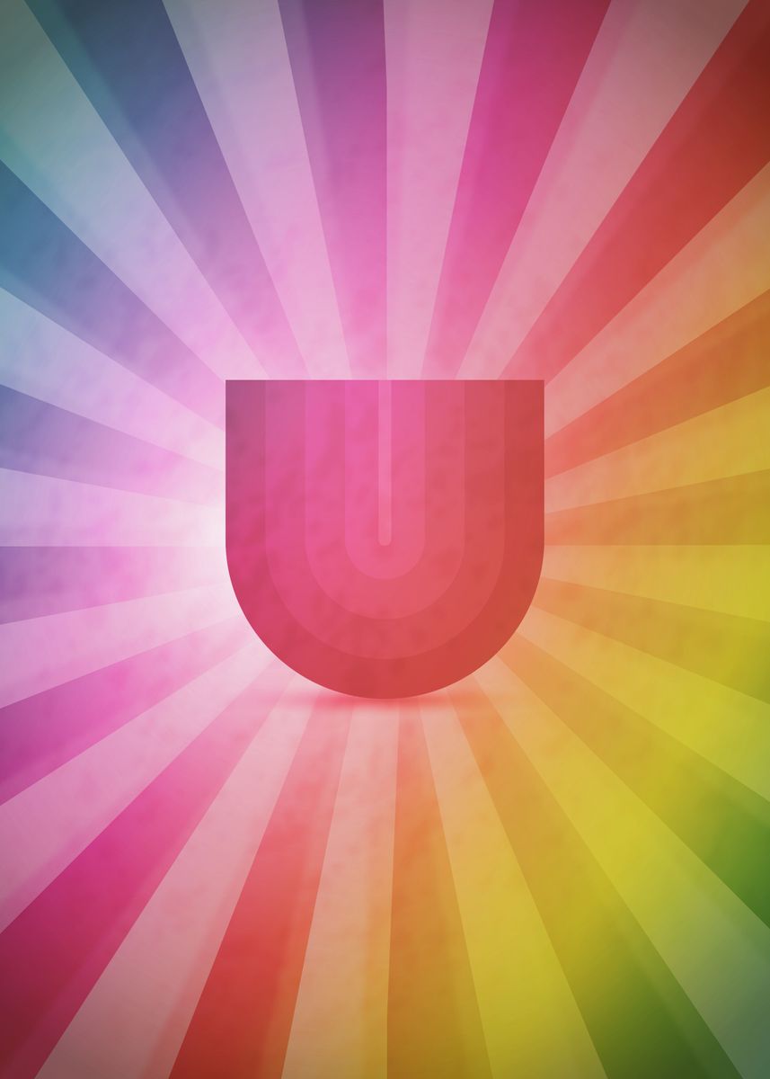 'Retro letter V' Poster, picture, metal print, paint by Kathrin McCain ...