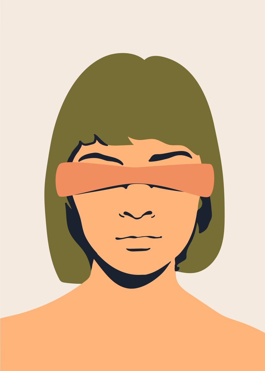 'Trendy Modern Woman face' Poster by Human Shadow | Displate