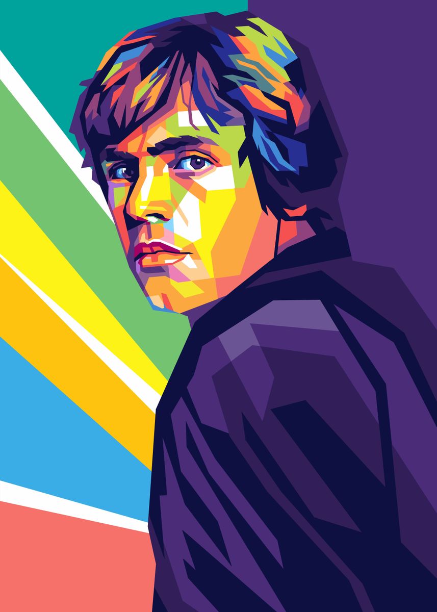 'Mark Hamill' Poster, picture, metal print, paint by Dhega Priya ...