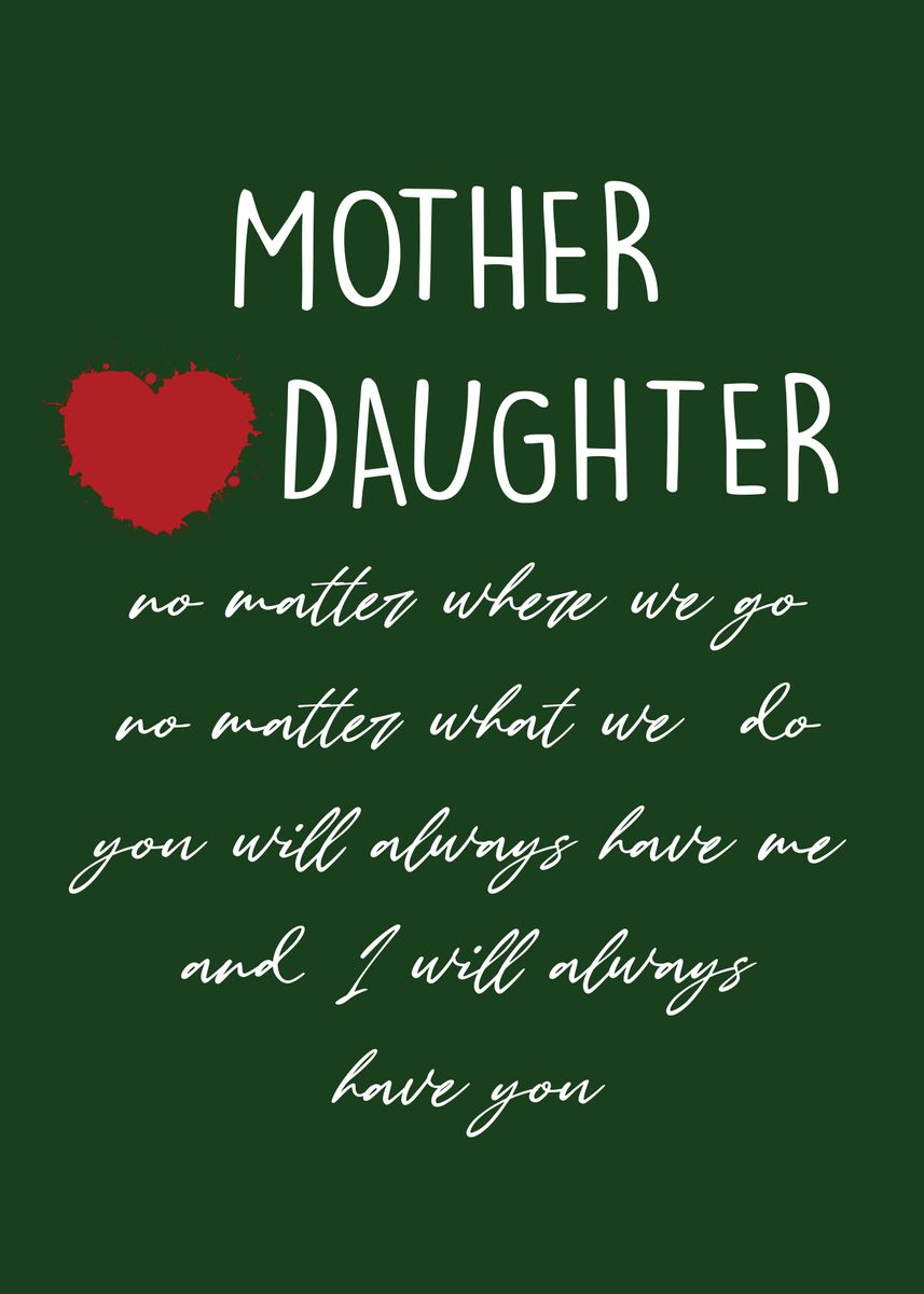 'Mother and Daughter Match' Poster, picture, metal print, paint by ...