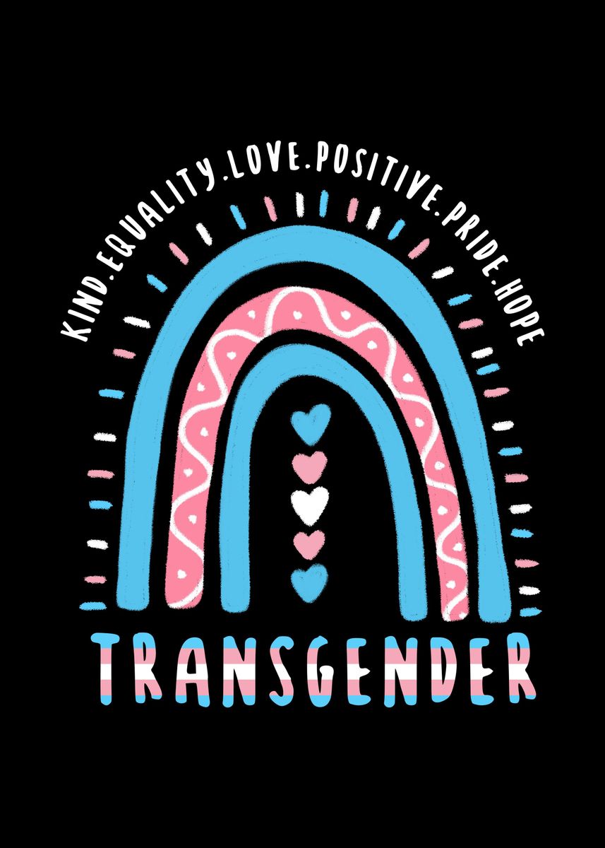 'Trans Quote Transgender' Poster, picture, metal print, paint by ...