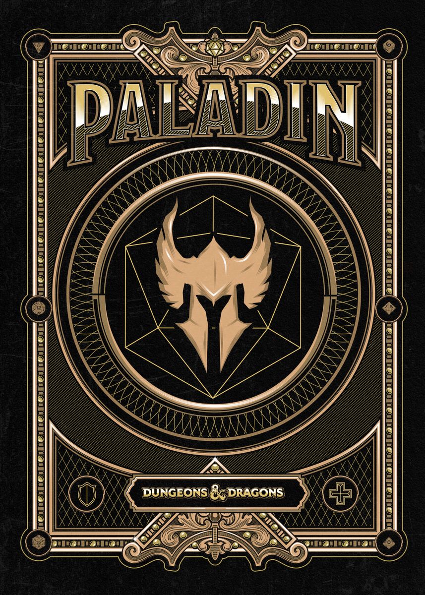 'Paladin' Poster, picture, metal print, paint by Dungeons and Dragons | Displate
