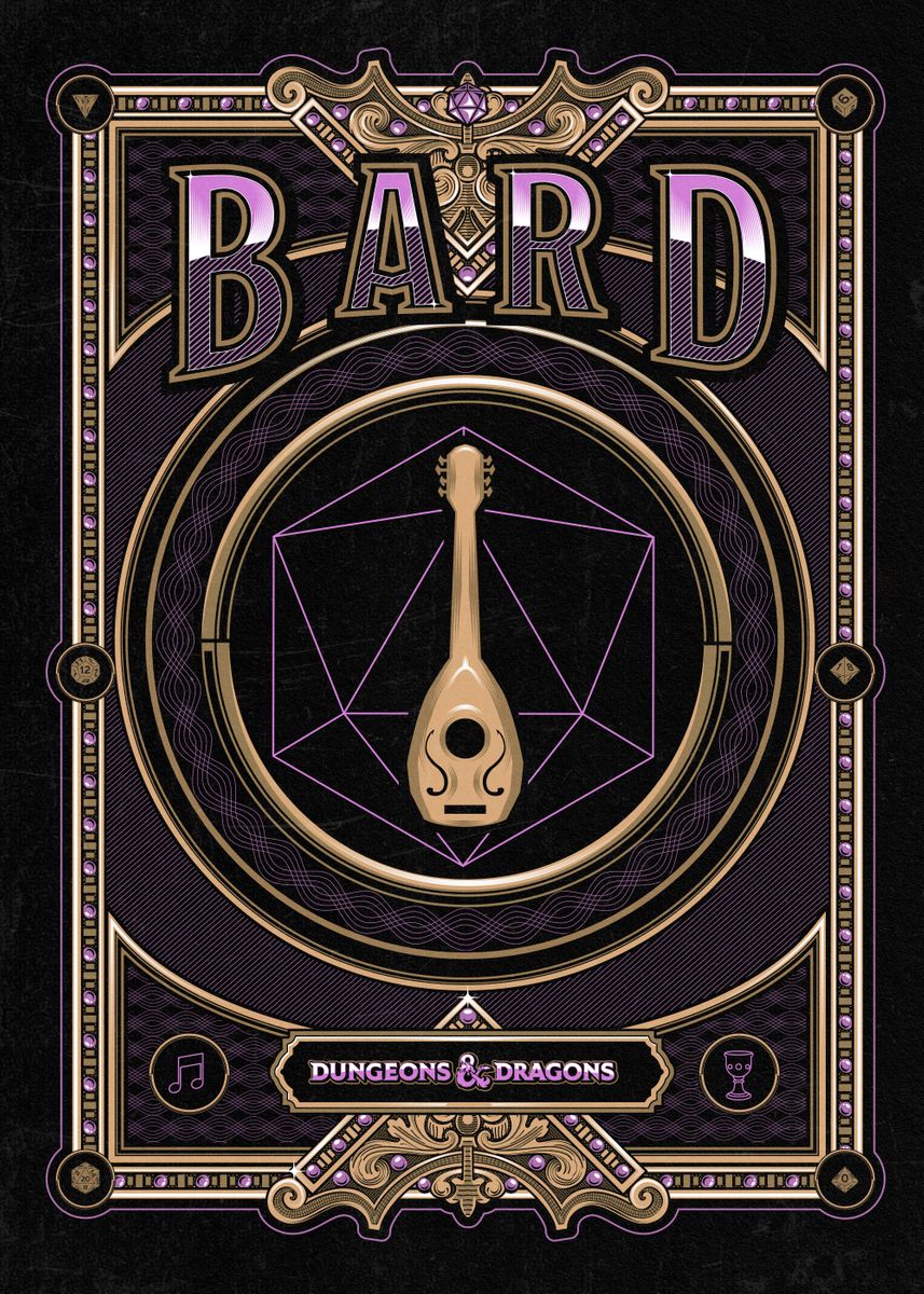 'Bard' Poster, picture, metal print, paint by Dungeons and Dragons ...