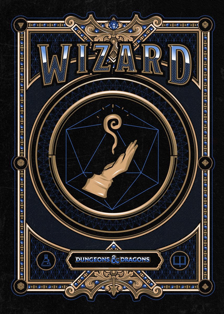 'Wizard' Poster, picture, metal print, paint by Dungeons and Dragons ...