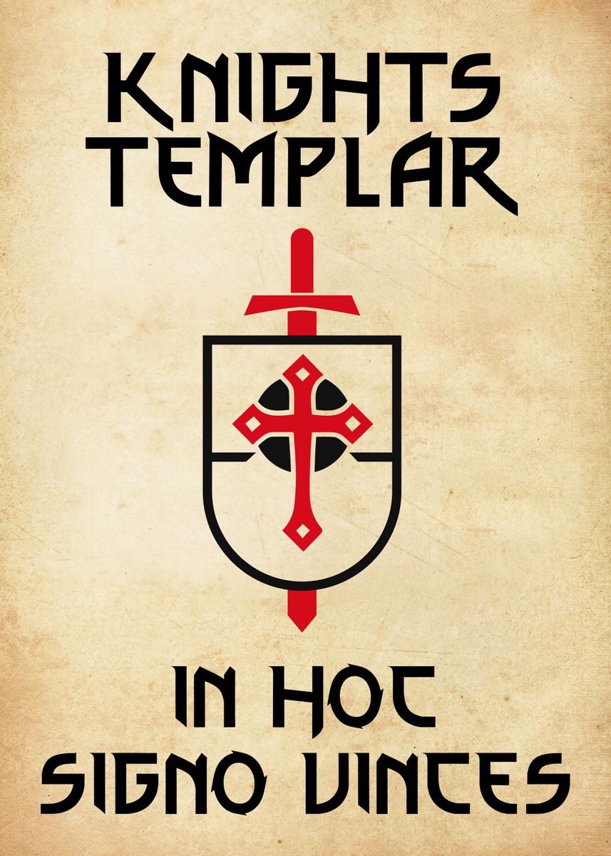 'In Hoc Signo Vinces MOTTO' Poster, picture, metal print, paint by ...