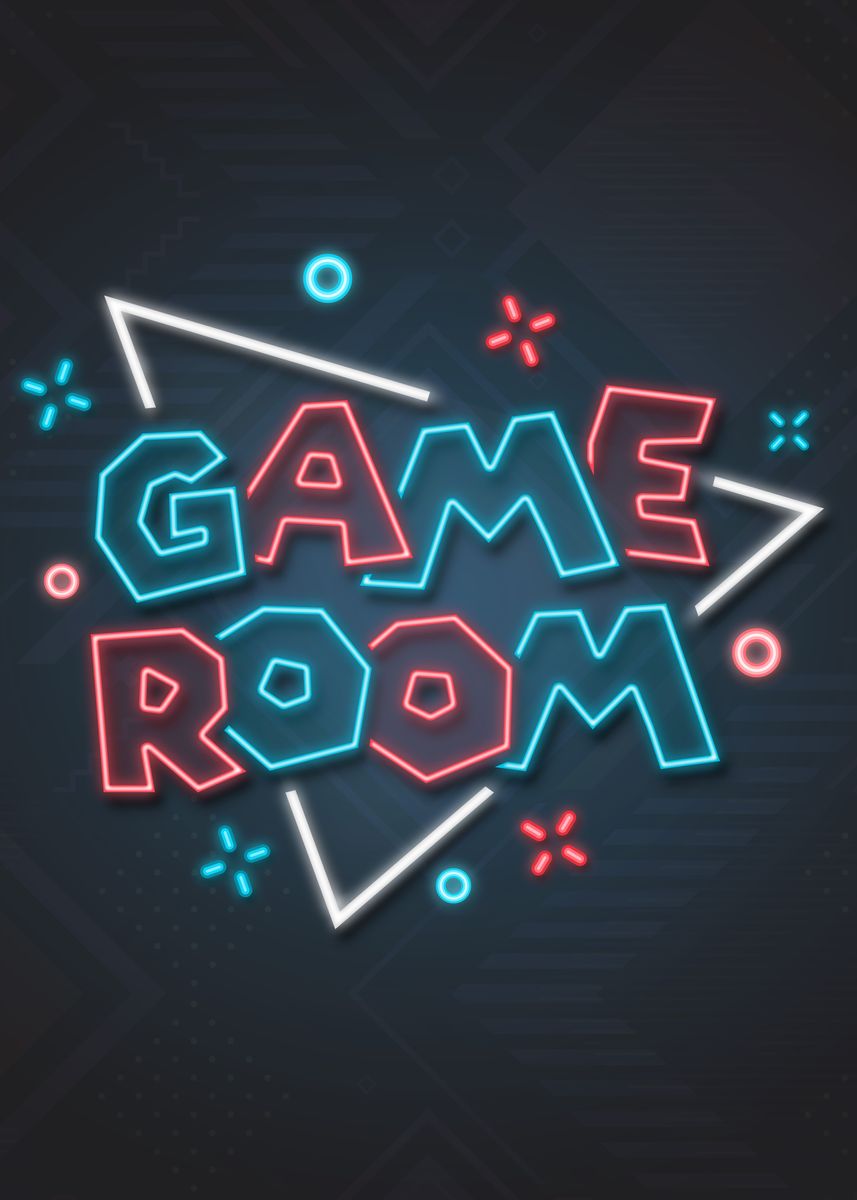 'Game Room Neon Sign' Poster by 84PixelDesign | Displate
