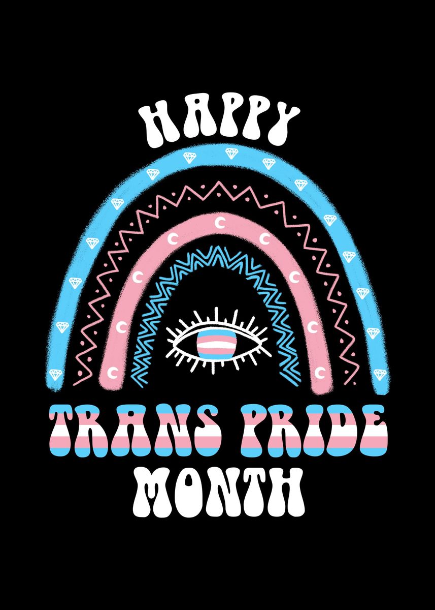 'Happy Trans Pride Month' Poster by queerappear | Displate