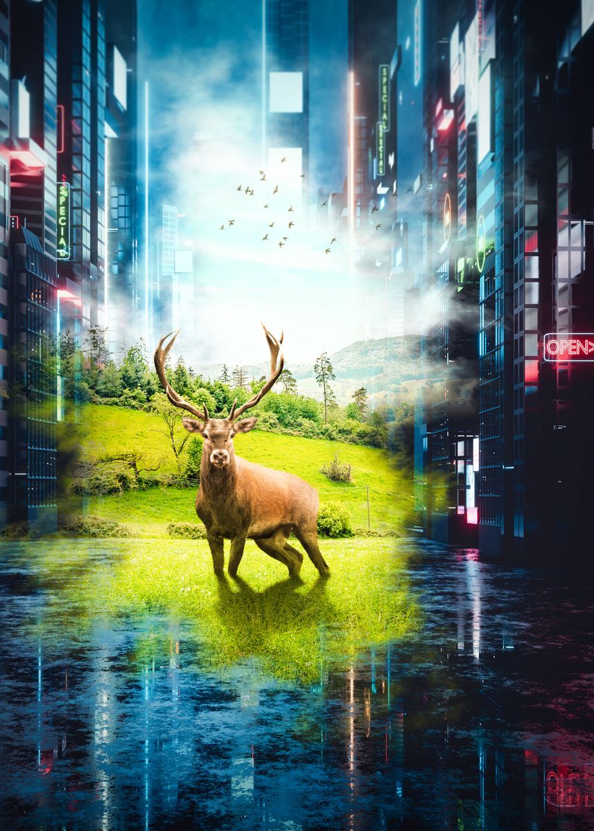 'Two Worlds' Poster by Undermountain | Displate