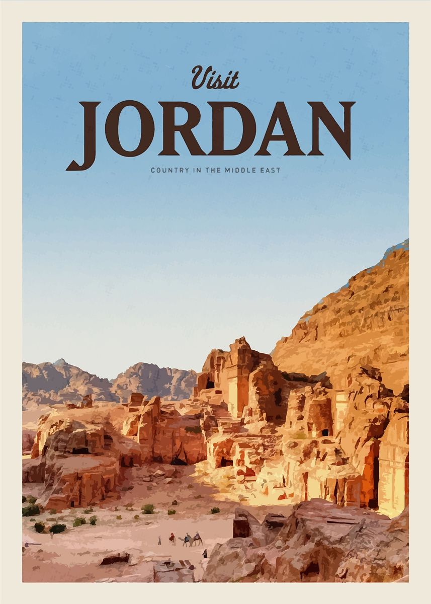 'Jordan' Poster, picture, metal print, paint by JOHN TEAM | Displate