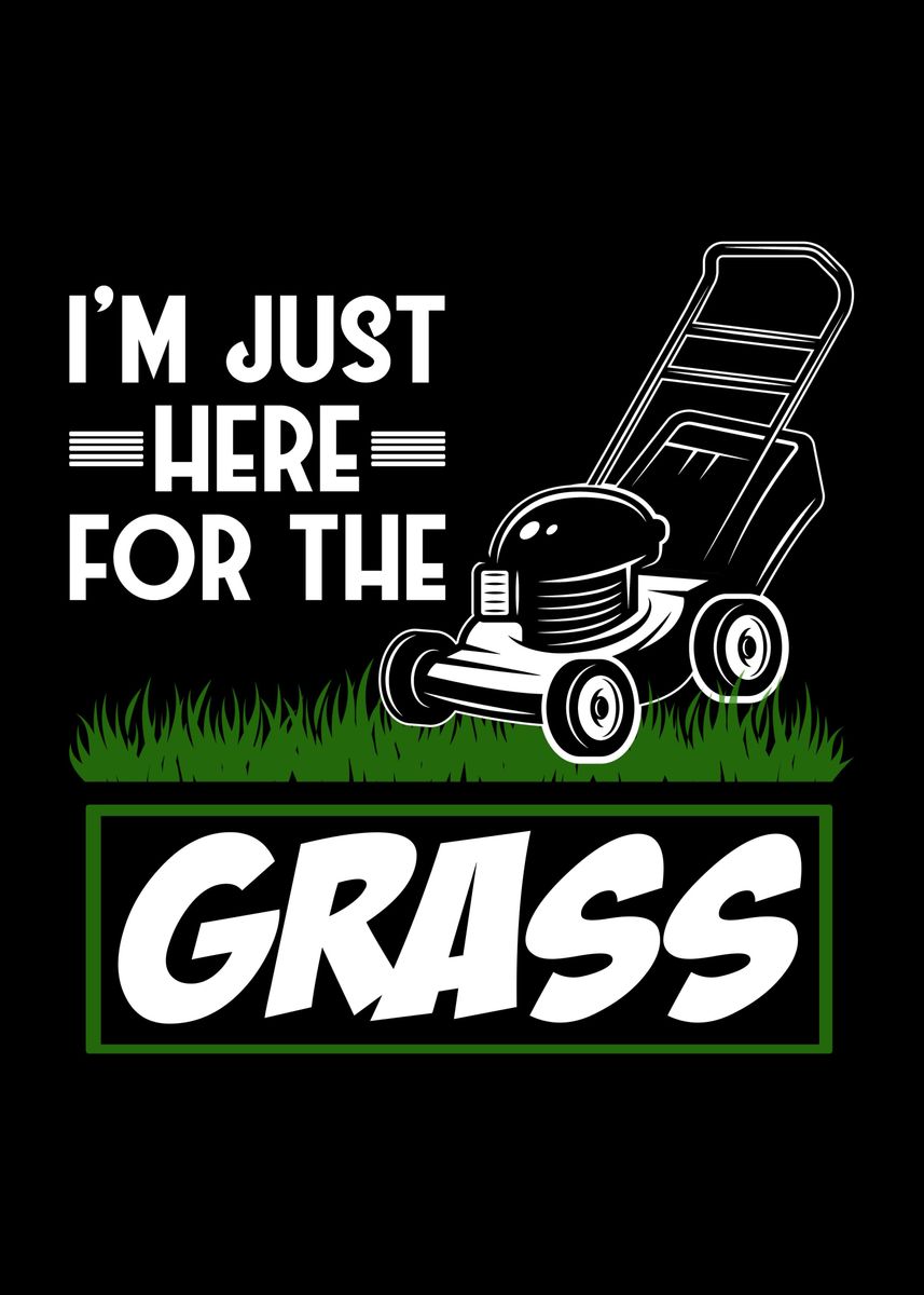 'Grass Mowing Lawn Care' Poster, picture, metal print, paint by ...