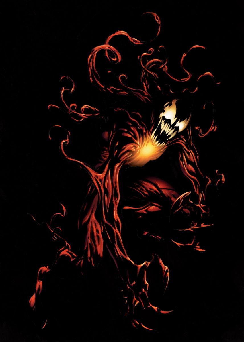 'Dark Carnage' Poster, picture, metal print, paint by Marvel | Displate