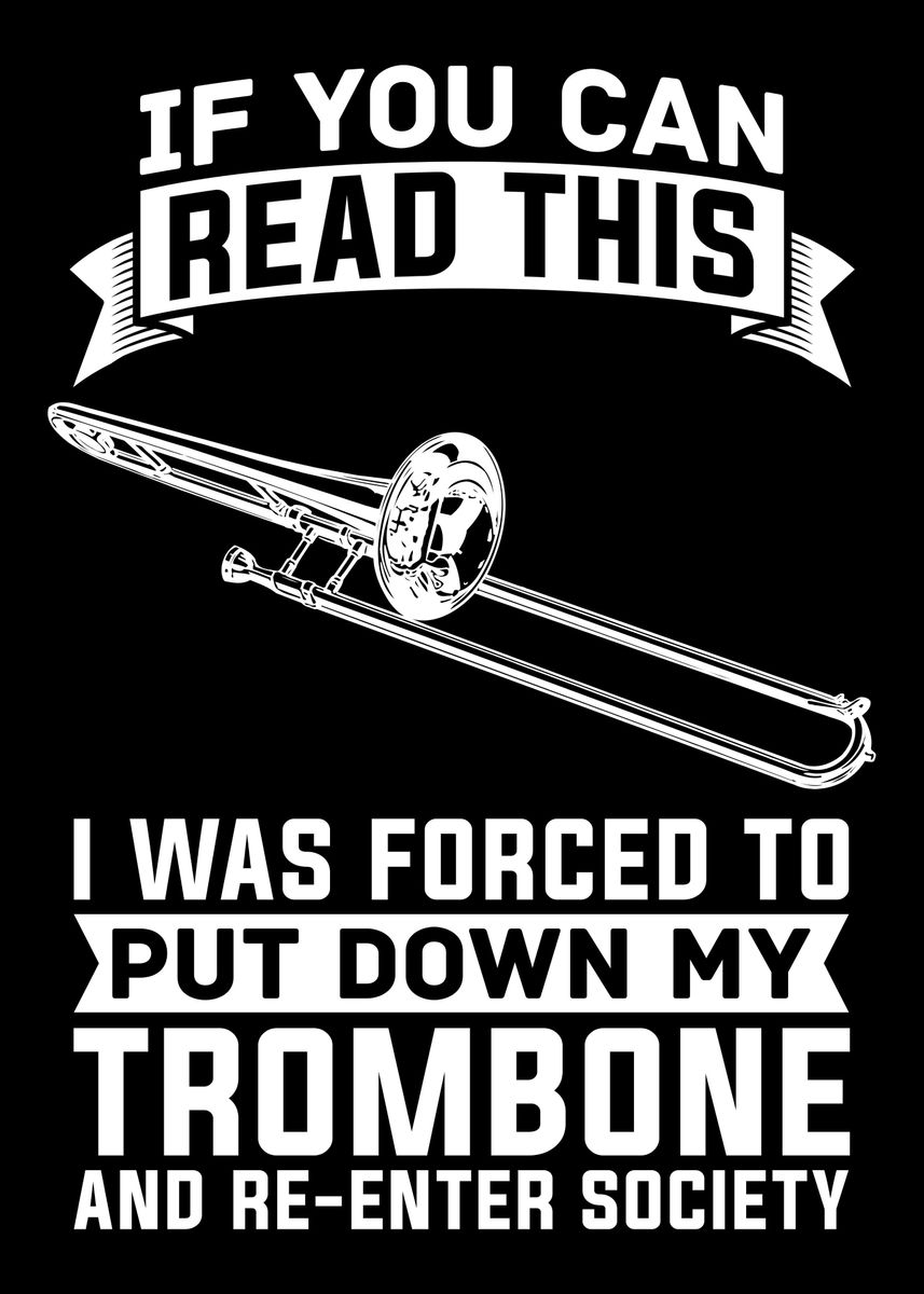 'Trombone Trombonist Brass' Poster, picture, metal print, paint by ...