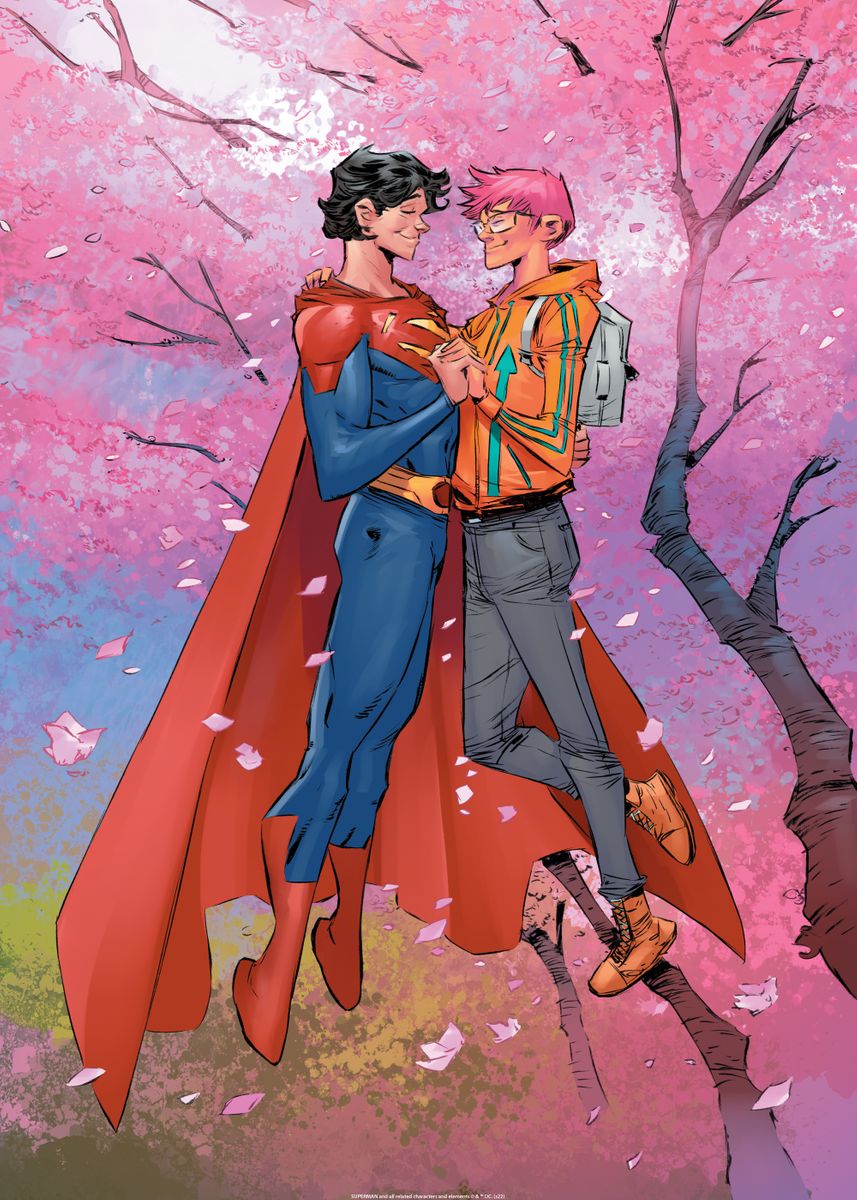 'Superman with Jay' Poster, picture, metal print, paint by DC Comics ...