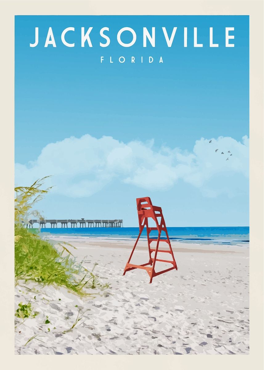 'Jacksonville' Poster by JOHN TEAM | Displate
