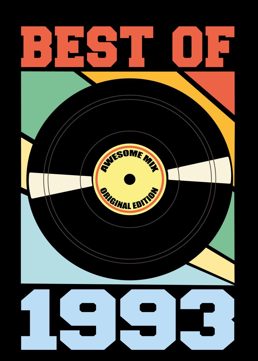 'Best of 1993' Poster by schmugo | Displate