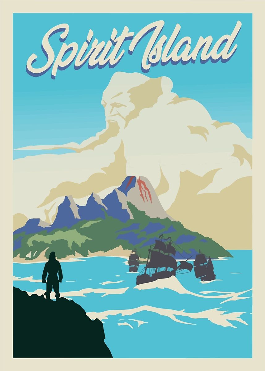 'Spirit Island' Poster, picture, metal print, paint by JOHN TEAM | Displate