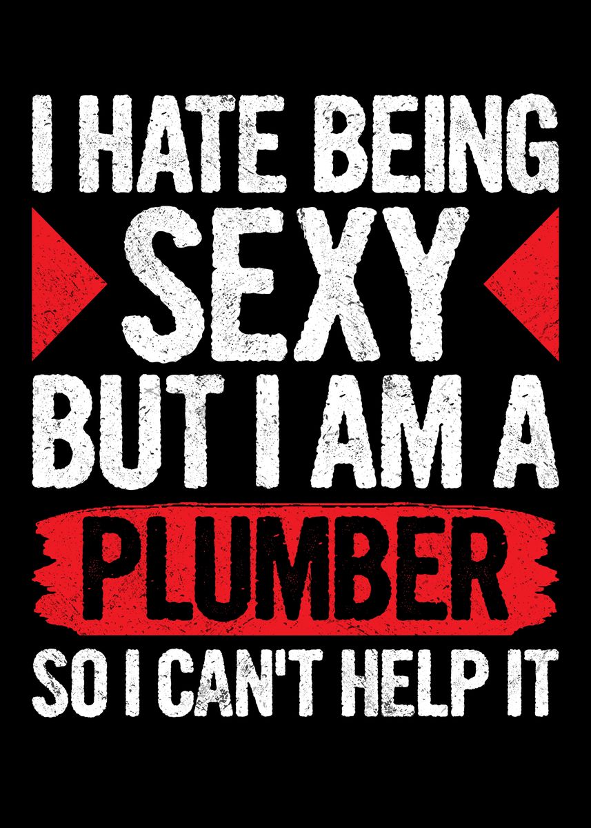 'Awesome Plumber Looks Like' Poster, picture, metal print, paint by ...