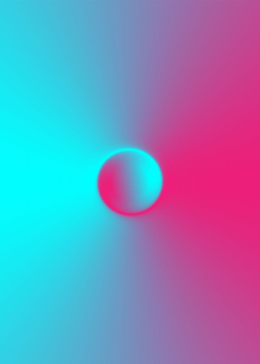 'Blue Pink Gradient' Poster by Viktor Bobnyev | Displate